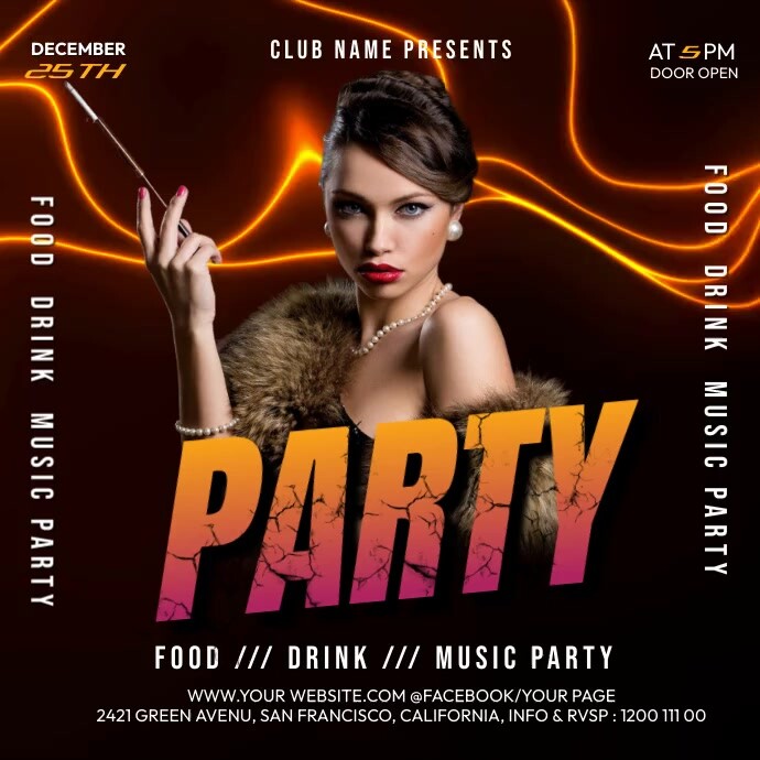 Party Club Ads Template | PosterMyWall