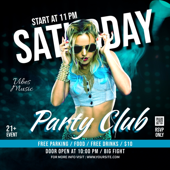 Party Club Ads Template | PosterMyWall
