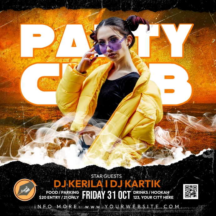 Party Club Ads Template | PosterMyWall