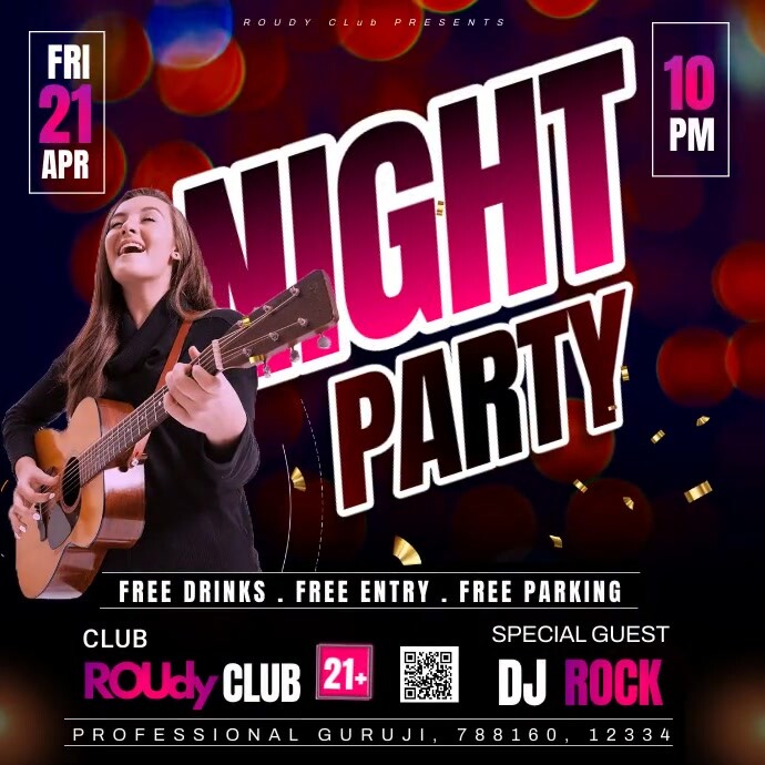 party club/bar Template | PosterMyWall