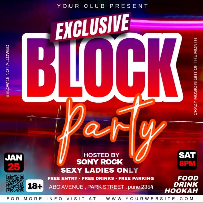 party club/bar Template | PosterMyWall