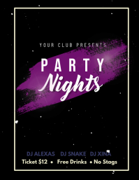 Purple Party Flyer template | PosterMyWall