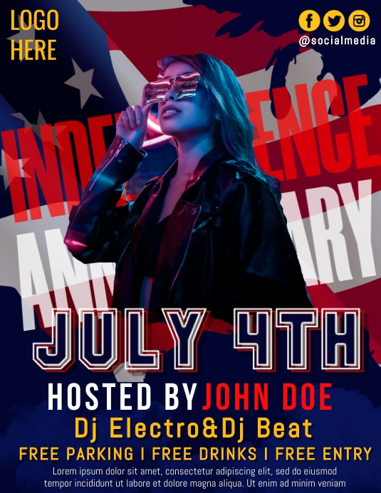 Independence Flyer Party Template | PosterMyWall