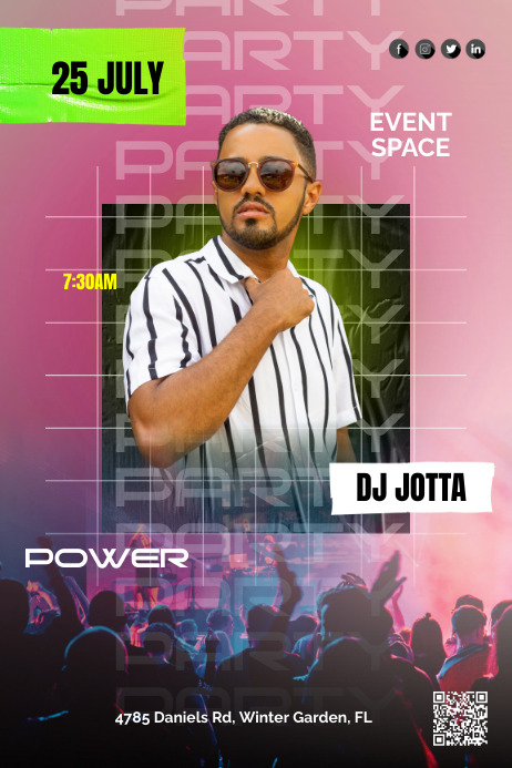 Party dj poster Template | PosterMyWall