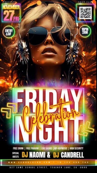 Party Event Ad Instagram Story Design Template | PosterMyWall