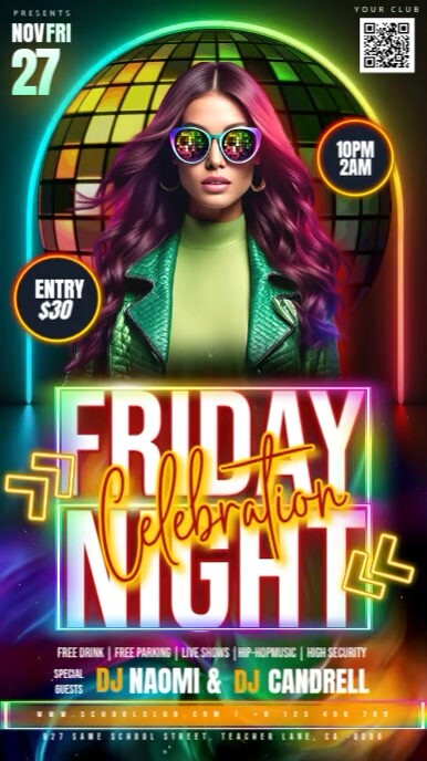 Party Event Ad Instagram Story Design Template | PosterMyWall