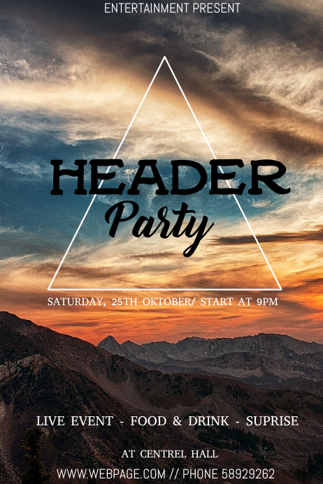 Party event flyer template | PosterMyWall