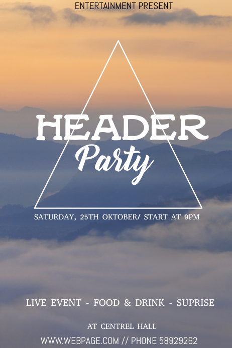 Party event flyer template | PosterMyWall