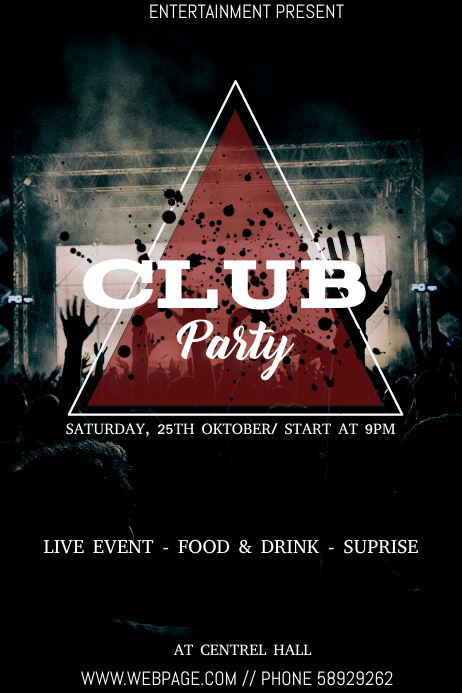 Party event flyer template | PosterMyWall