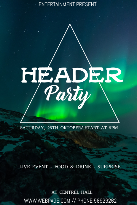 Party event flyer template | PosterMyWall