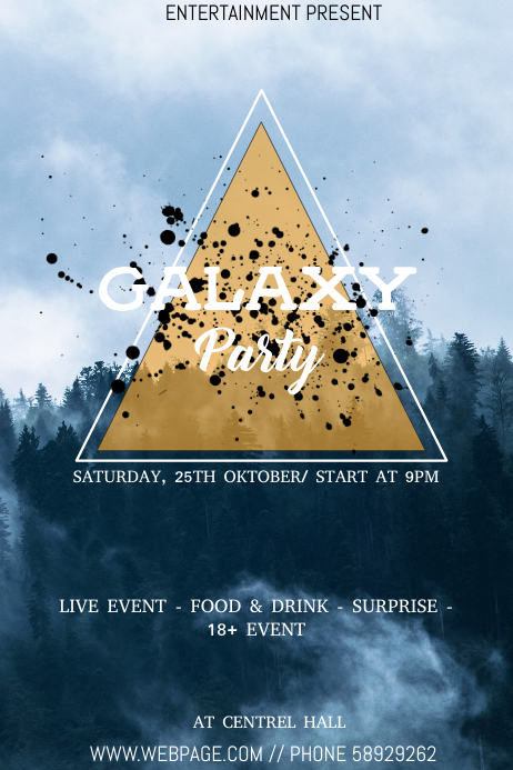 Party event flyer template | PosterMyWall