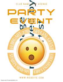 Emoji Invitation template | PosterMyWall