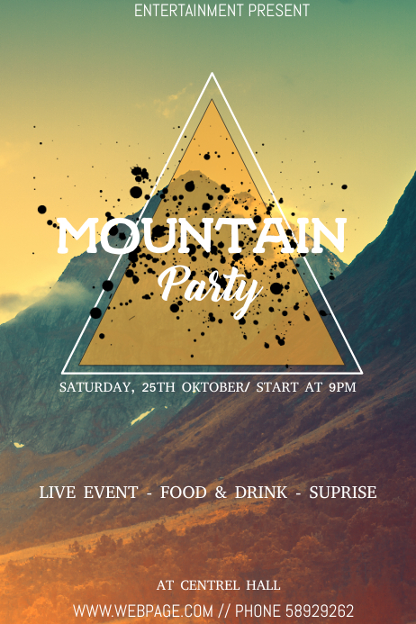 Party event flyer template | PosterMyWall
