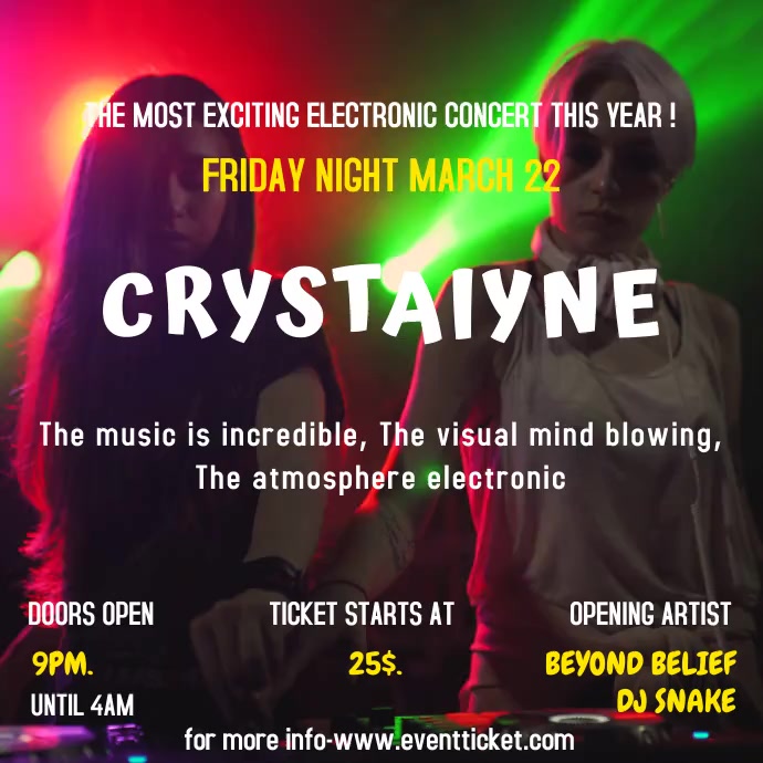 Party event poster Template | PosterMyWall