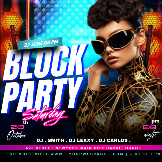 Party event posters Template | PosterMyWall