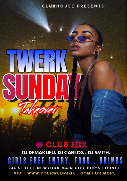 Party event posters Template | PosterMyWall