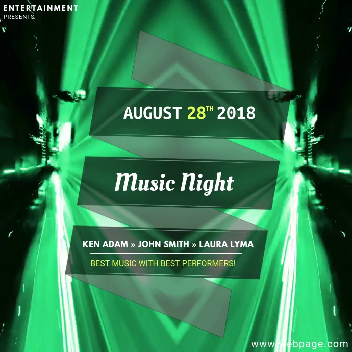 Party Event Video Advertising Instagram Post template | PosterMyWall