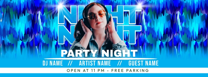 Party Facebook Cover Ads Template | PosterMyWall