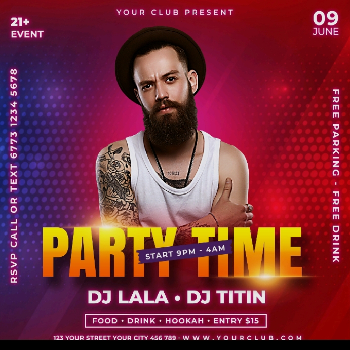 Party flier Template | PosterMyWall