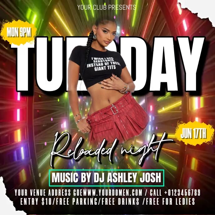 Party flyer Clubs & organizations . Template | PosterMyWall