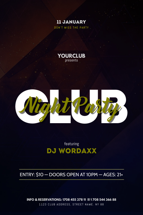 Party Flyer Template | PosterMyWall
