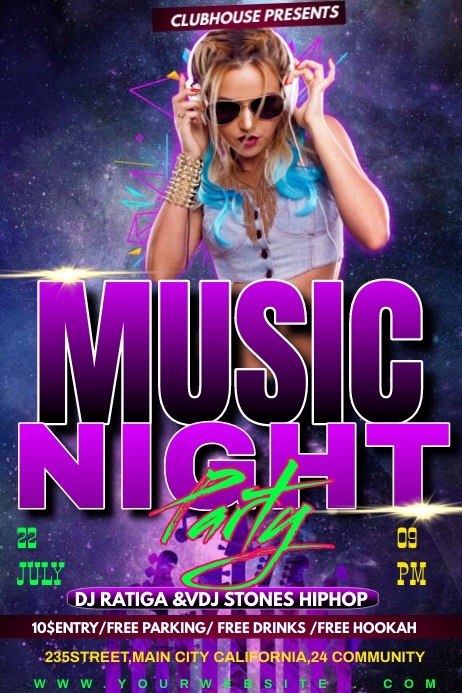 Party flyer Template | PosterMyWall