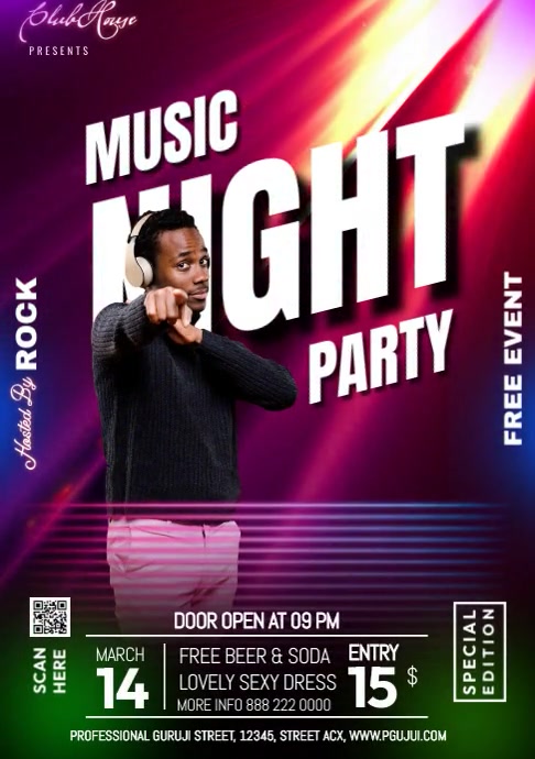party flyer Template | PosterMyWall