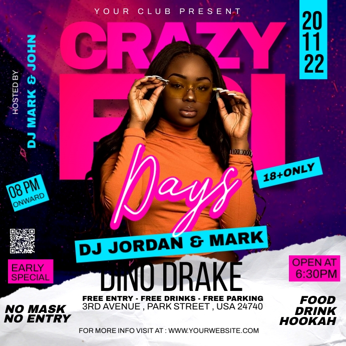 Modèle Dépliant Du Parti | PosterMyWall