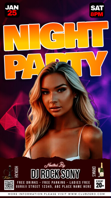 Party Flyer Design Template | PosterMyWall