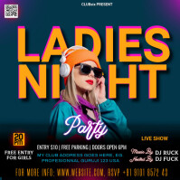 80s Retro Night Flyer Instgram Post Template | PosterMyWall