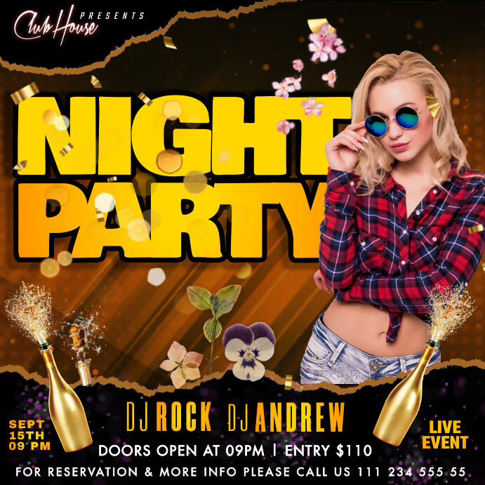 party flyer Template | PosterMyWall