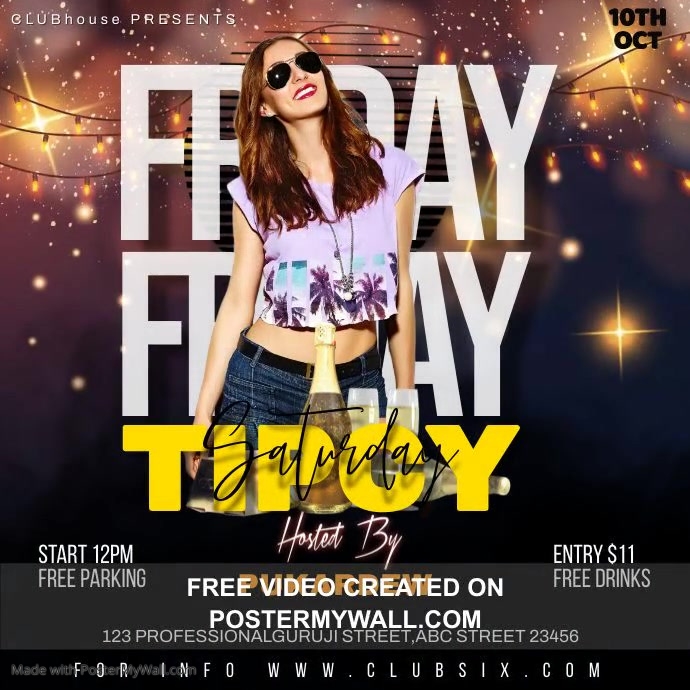 party flyer invitation template | PosterMyWall