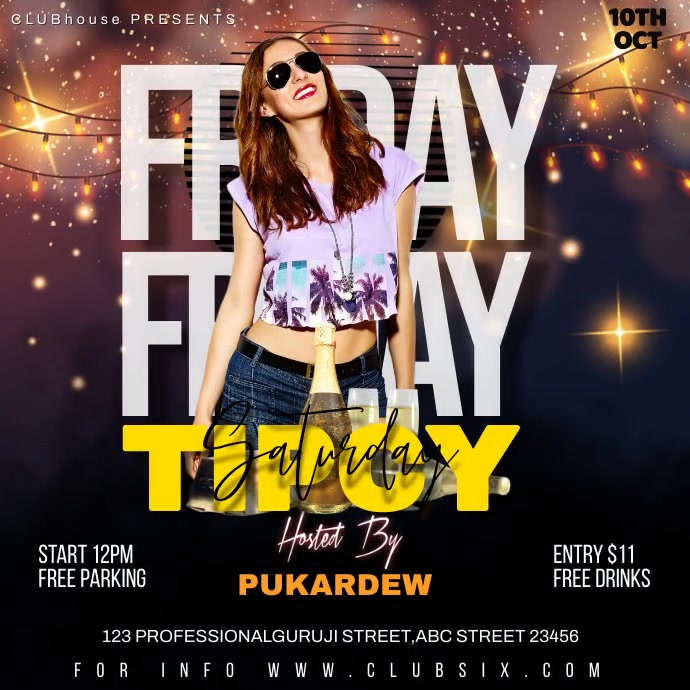 party flyer invitation template | PosterMyWall