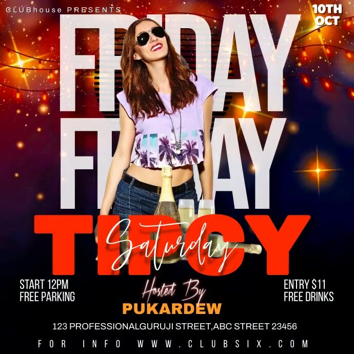 party flyer invitation template | PosterMyWall