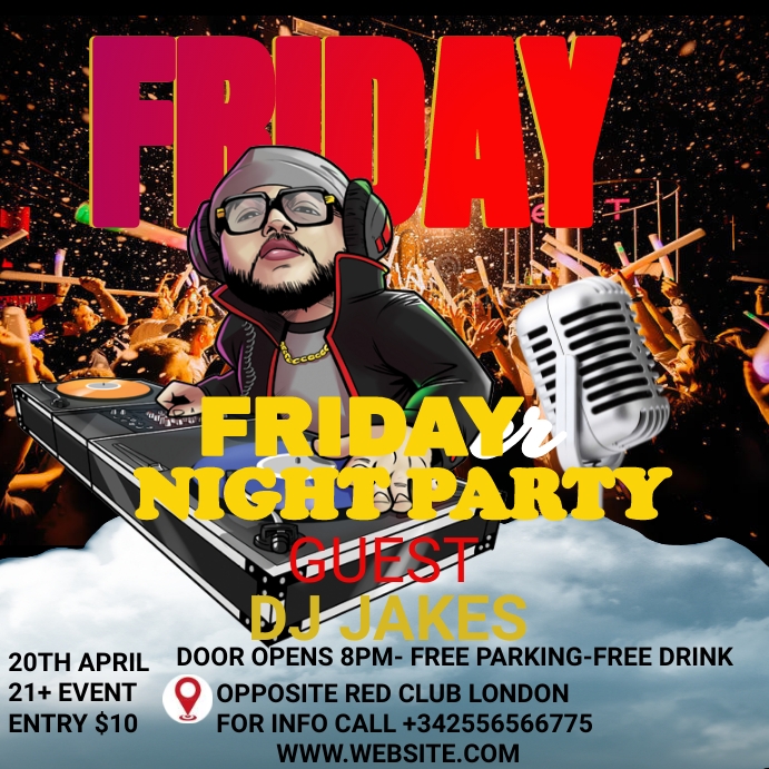 Copy of PARTY FLYER TEMPLATE | PosterMyWall