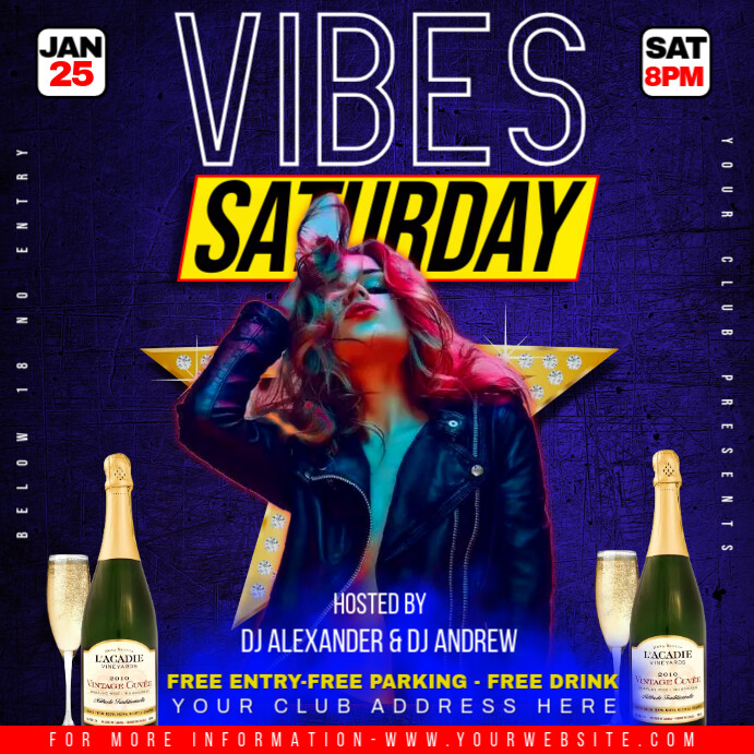 Copy of party flyer template insta ad | PosterMyWall