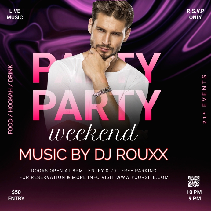 PARTY FLYERS TEMPLATE | PosterMyWall
