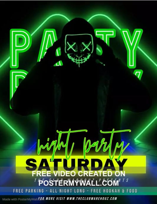 Plantilla de Party Hacker Video Party | PosterMyWall