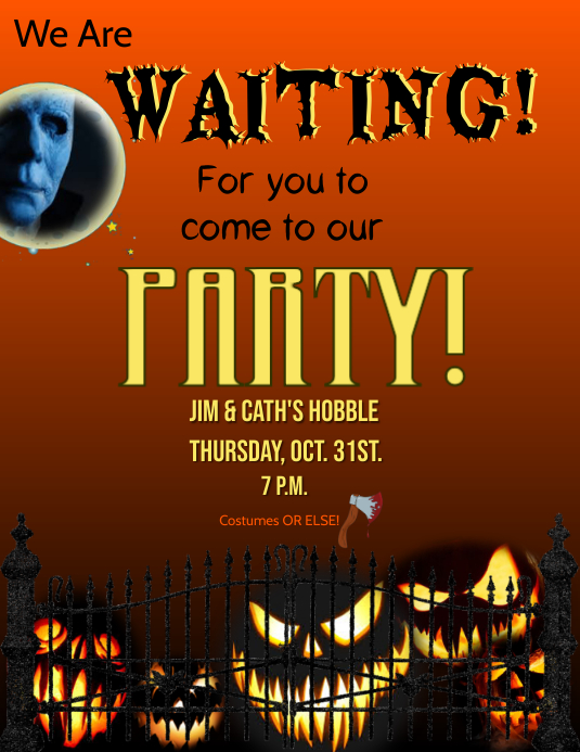 HALLOWEEN PARTY INVITE Template | PosterMyWall