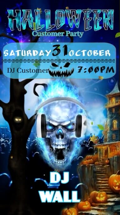 Modèle PARTY HALLOWEEN POSTER INVITATION HD DIGITAL | PosterMyWall