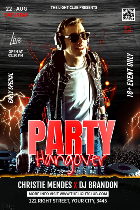 Copy of Party Hangover Poster | PosterMyWall