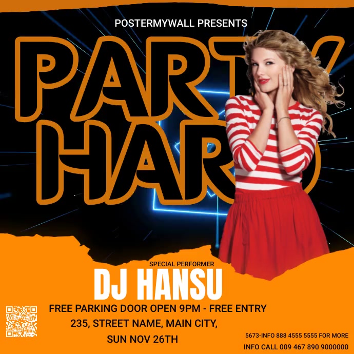 Copy of Party hard/ladies night | PosterMyWall