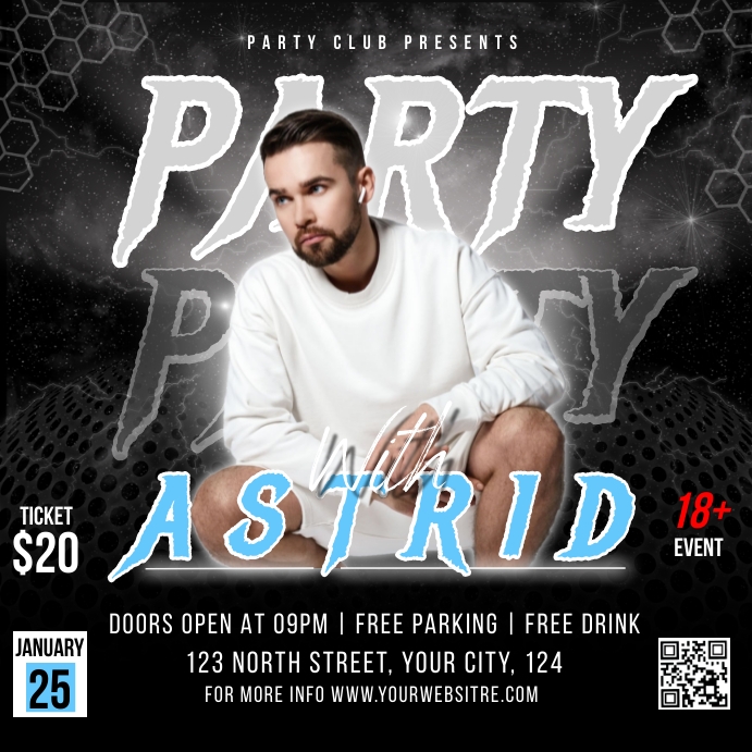 PARTY INSTA.MJ Template | PosterMyWall