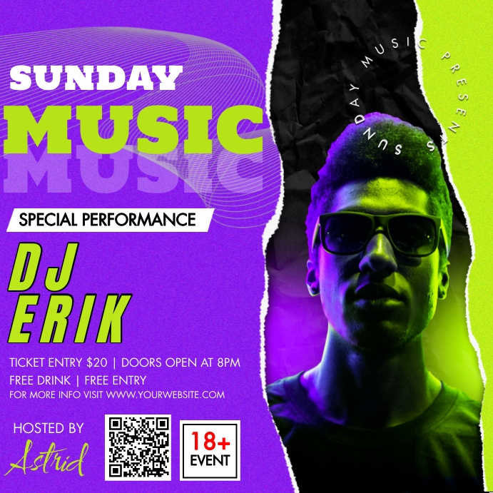 PARTY INSTA.MJ Template | PosterMyWall