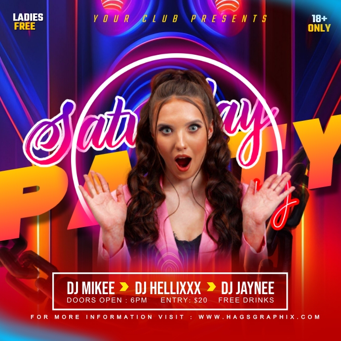 PARTY INSTA. KC Template | PosterMyWall