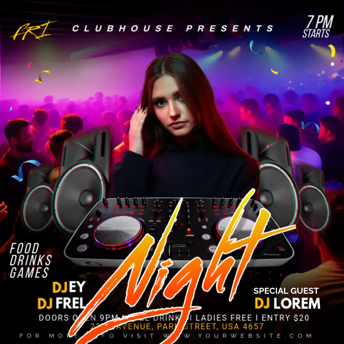 PARTY INSTA. KC Template | PosterMyWall