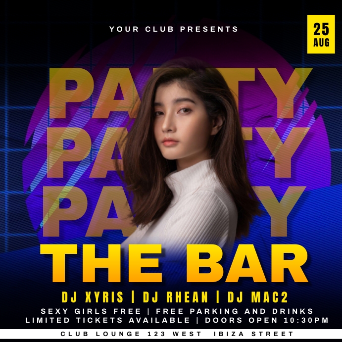 PARTY INSTA.E Template | PosterMyWall