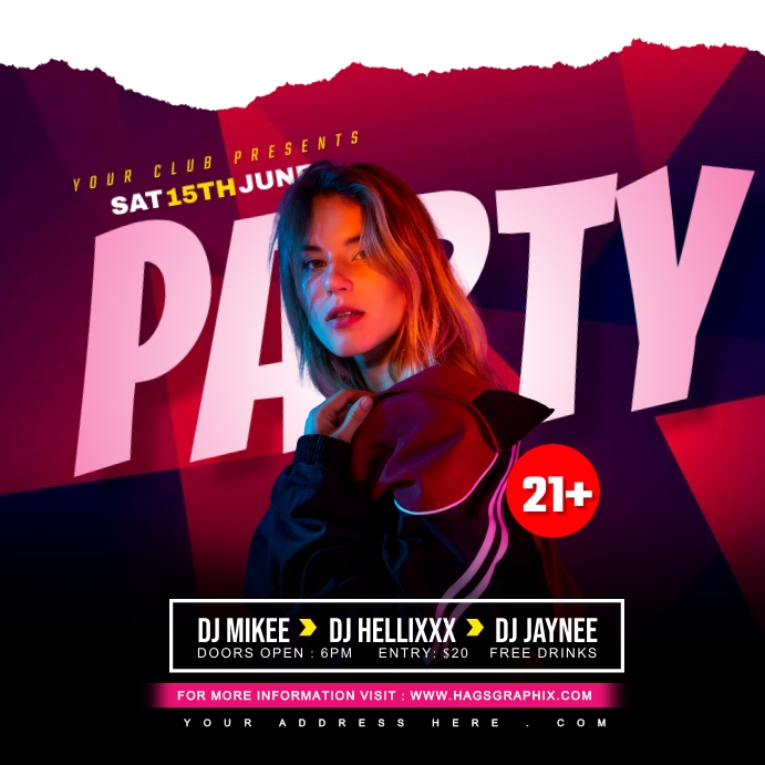 PARTY INSTA.E Template | PosterMyWall