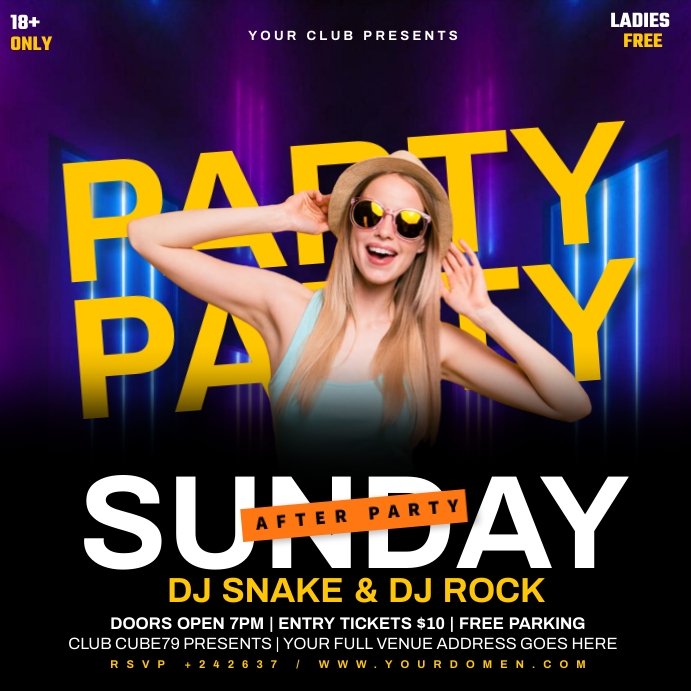 PARTY INSTA.E Template | PosterMyWall