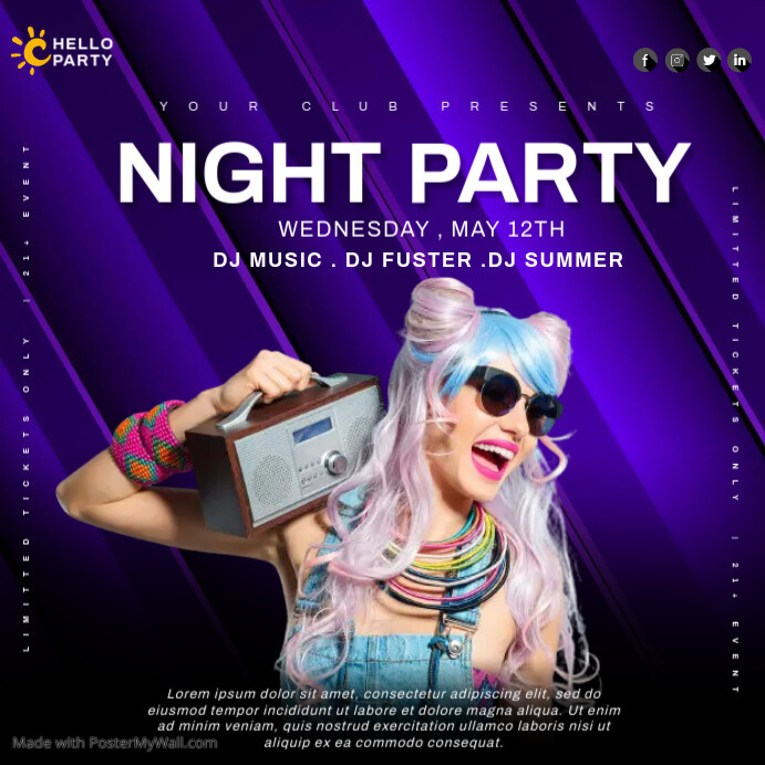 PARTY INSTA.E Template | PosterMyWall